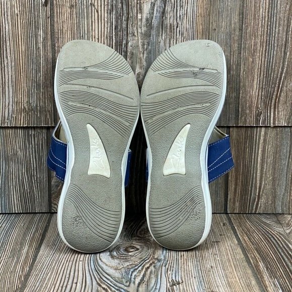 Clarks | Shoes | Clarks Collection Womens Flip Flop Sandal Blue 75 ...